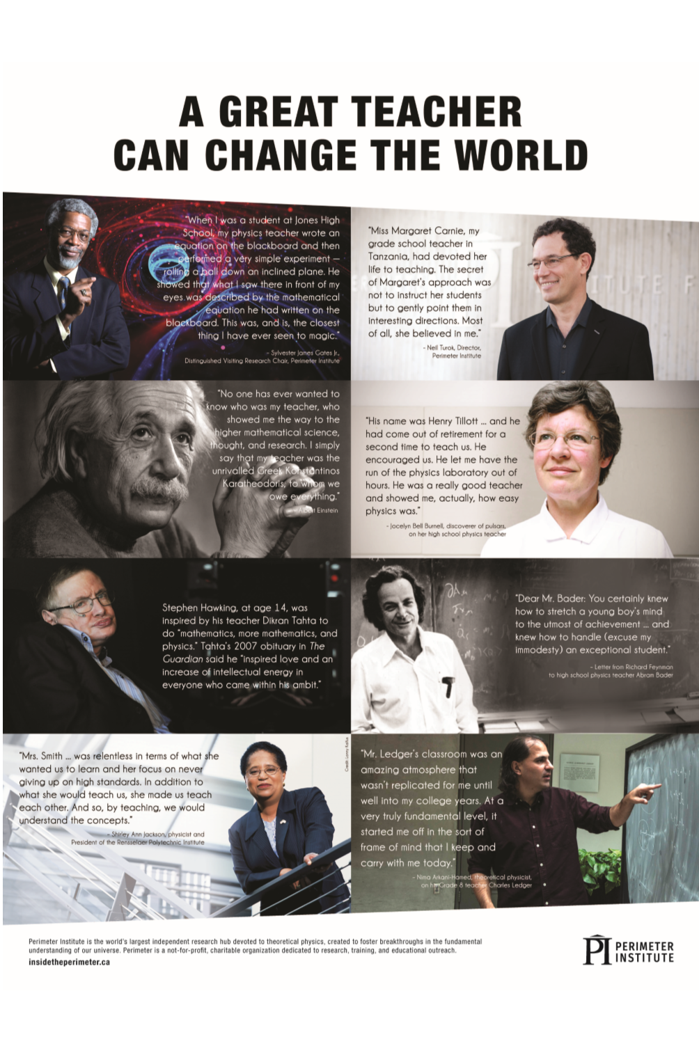 A Great Teacher Can Change The World Poster